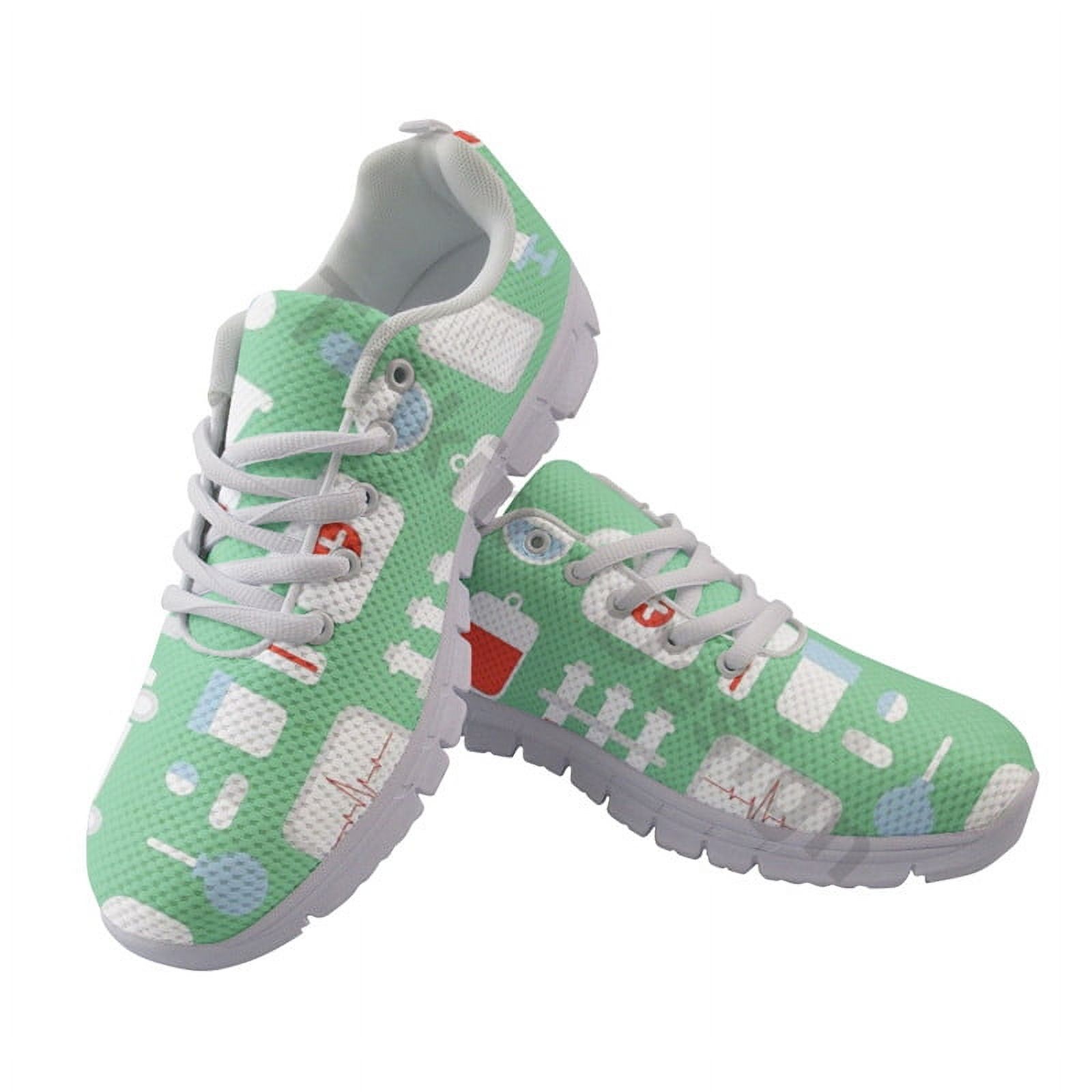 Pink Zapatillas Sneakers Cartoon Nurse Print Female Custome Logo ...