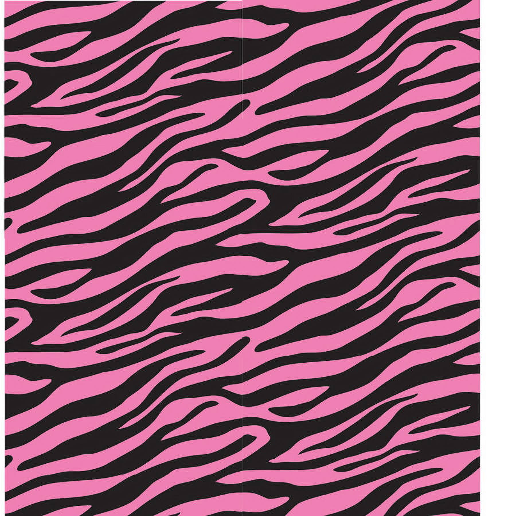 Pink Zebra Print Wrapping Paper - Walmart.com