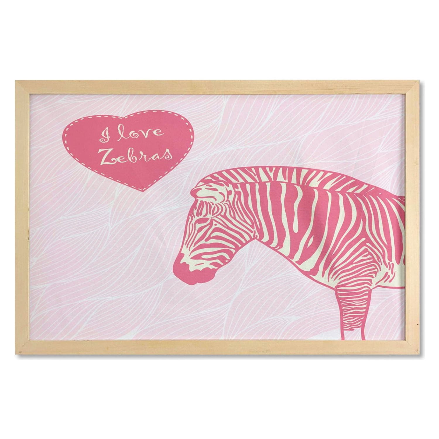 Pink Zebra Heart