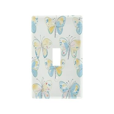 Leozcaa 3D Butterfly Light Switch Cover Wall Plate Butterflies Single ...