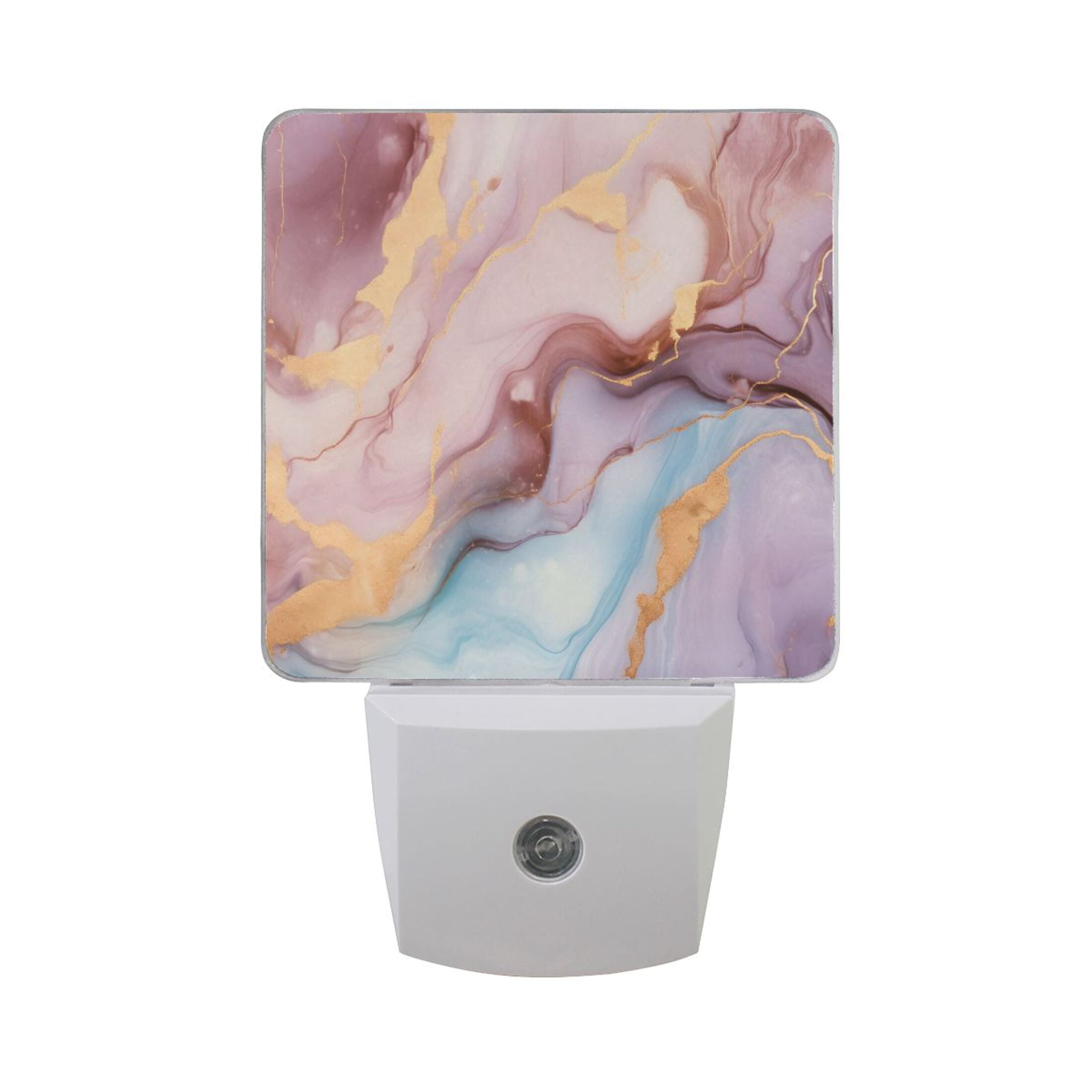Pink and Gold Marble Night Light LED Dusk to Dawn Auto Sensor Night ...