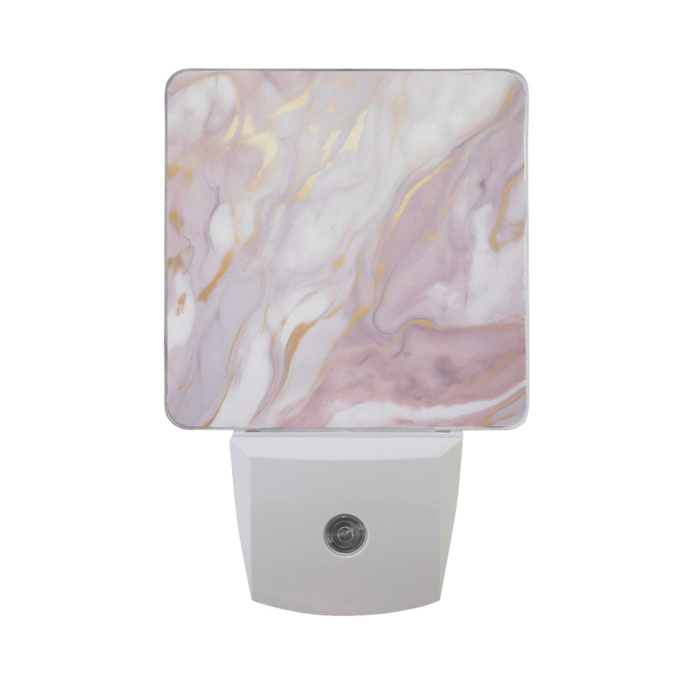 Pink and Gold Marble Night Light LED Dusk to Dawn Auto Sensor Night ...