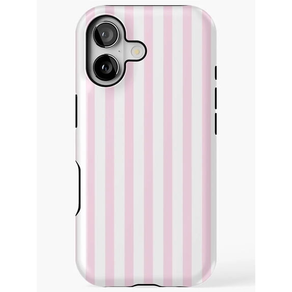 Pink and White Vertical Stripes Simple Minimalist Pattern Case for ...