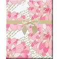 Pink and white Floral Gilded Flower Blooms Gift Wrap Wrapping Paper ...