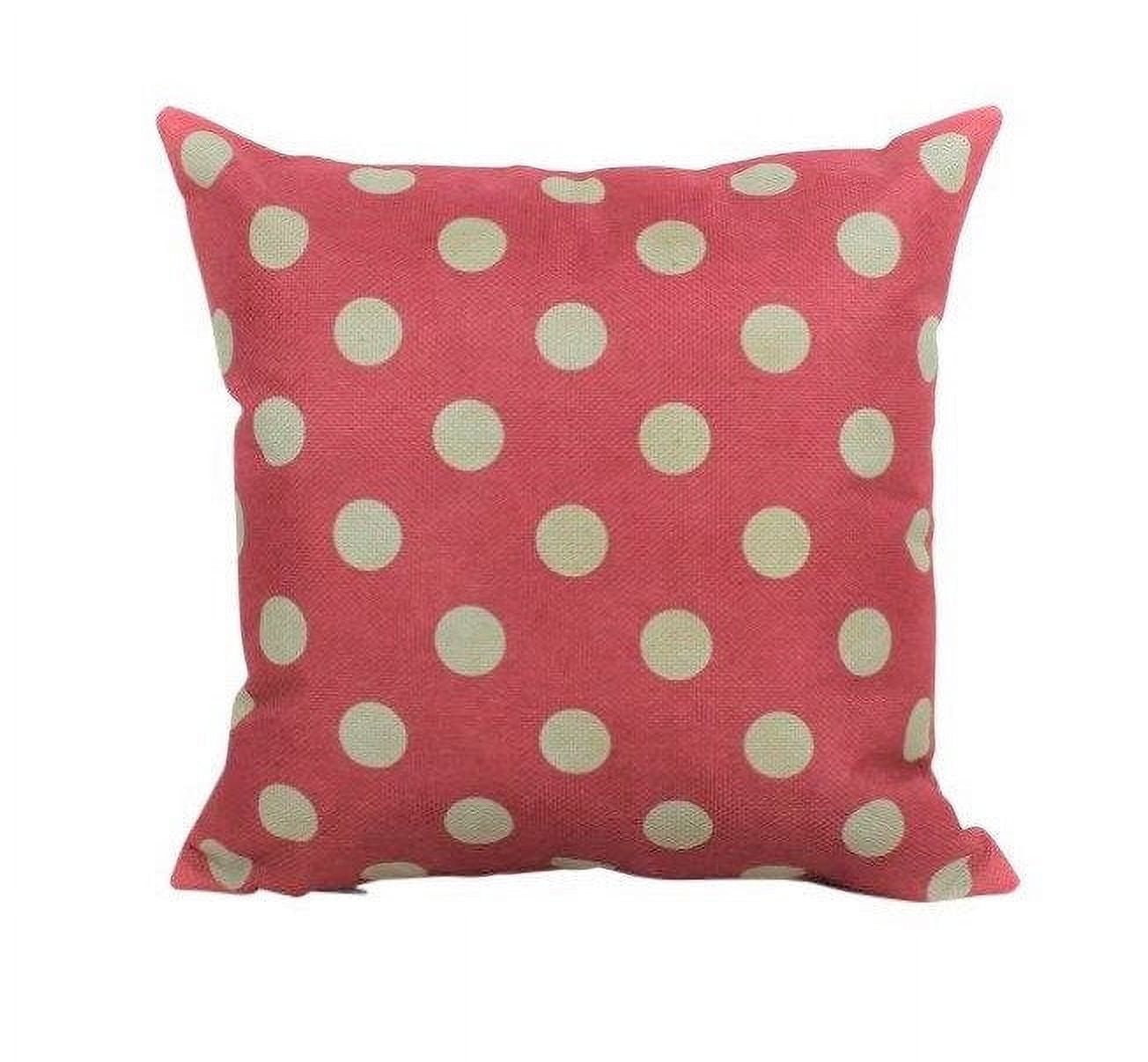 Pink and white Polka Dots | Pillow Cover | Solid Accent Pillows | Polka ...