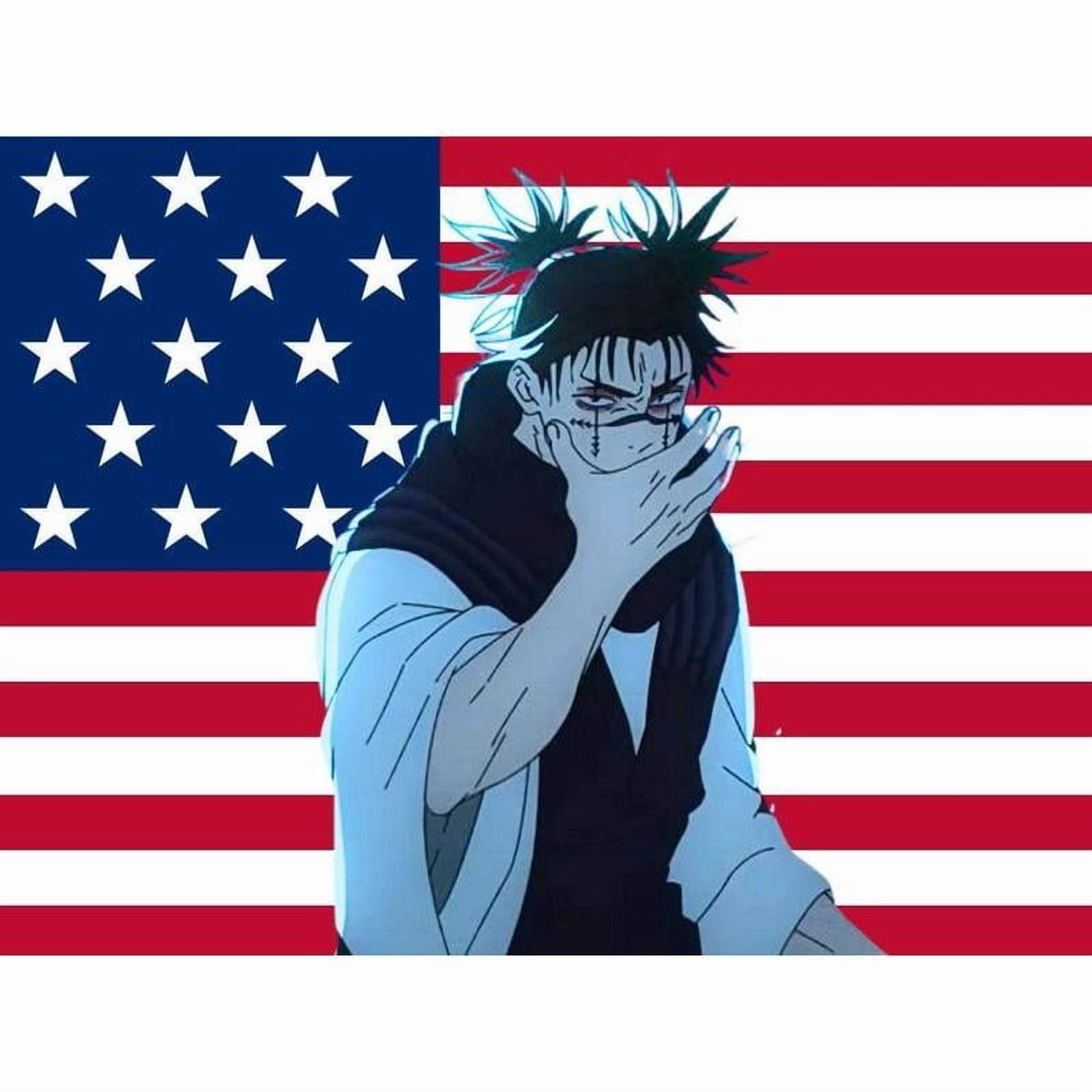 Pink anime Choso Tapestry, Fun Anime JJk Wall Decor, Durable Polyester ...