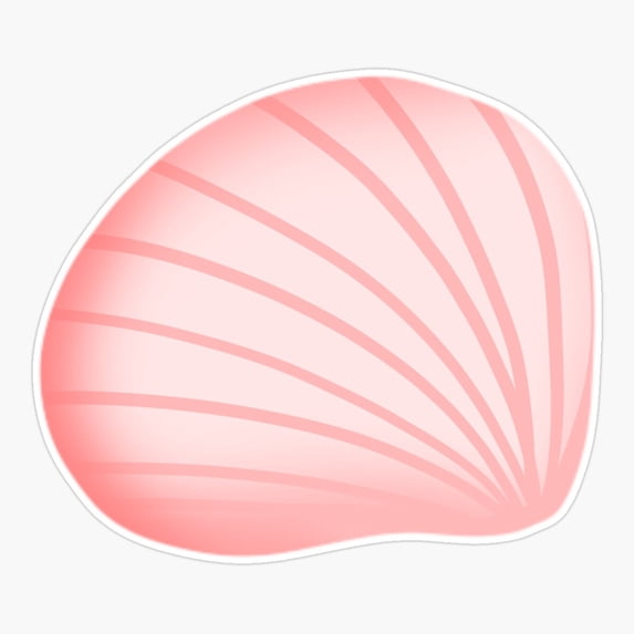 Pink clams Sticker - Walmart.com