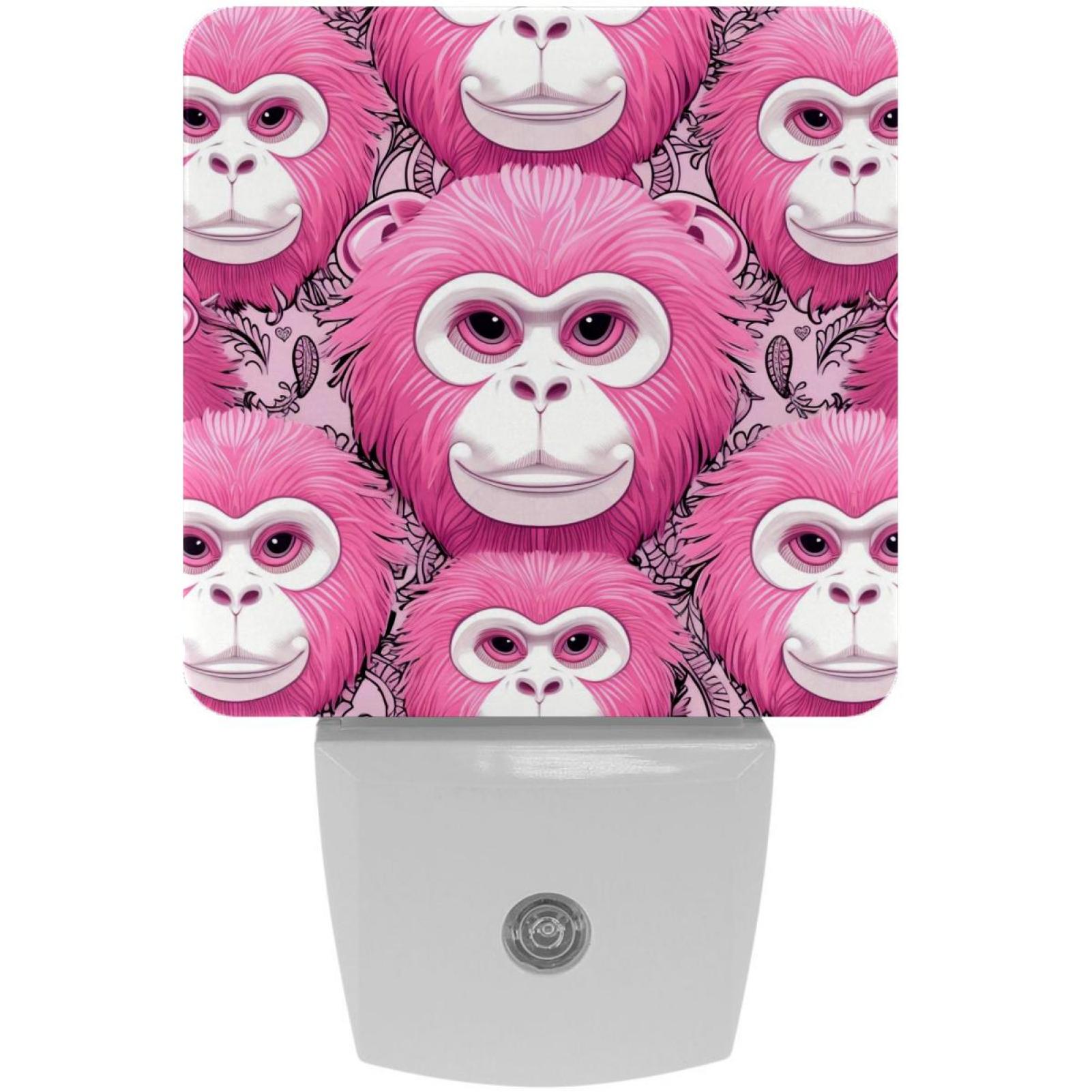 Pink monkey orangutan LED Square Night Lights - Energy Efficient and ...