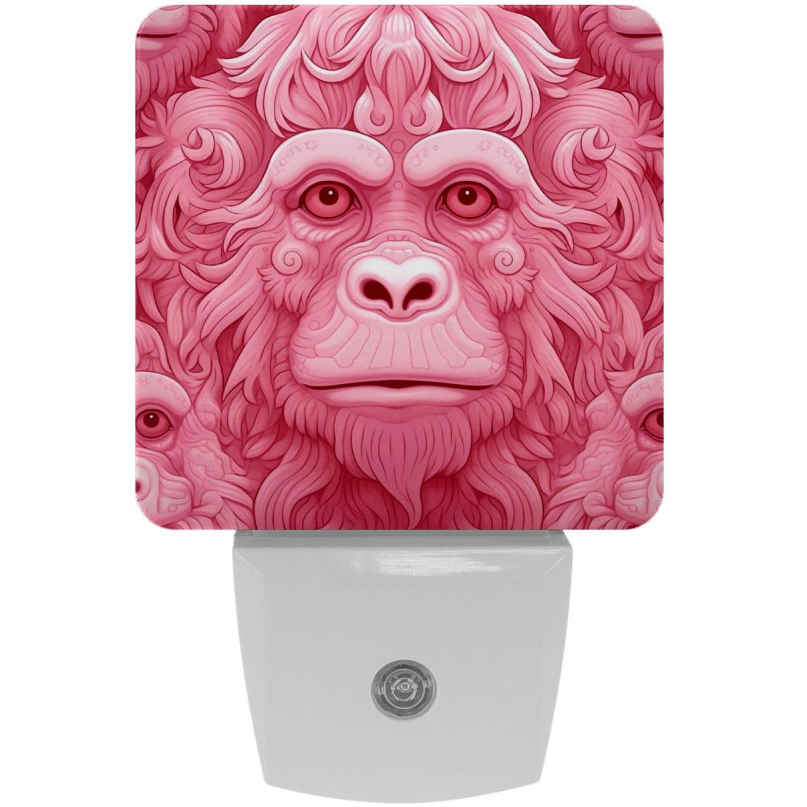 Pink monkey orangutan LED Square Night Lights: Innovative Illumination ...