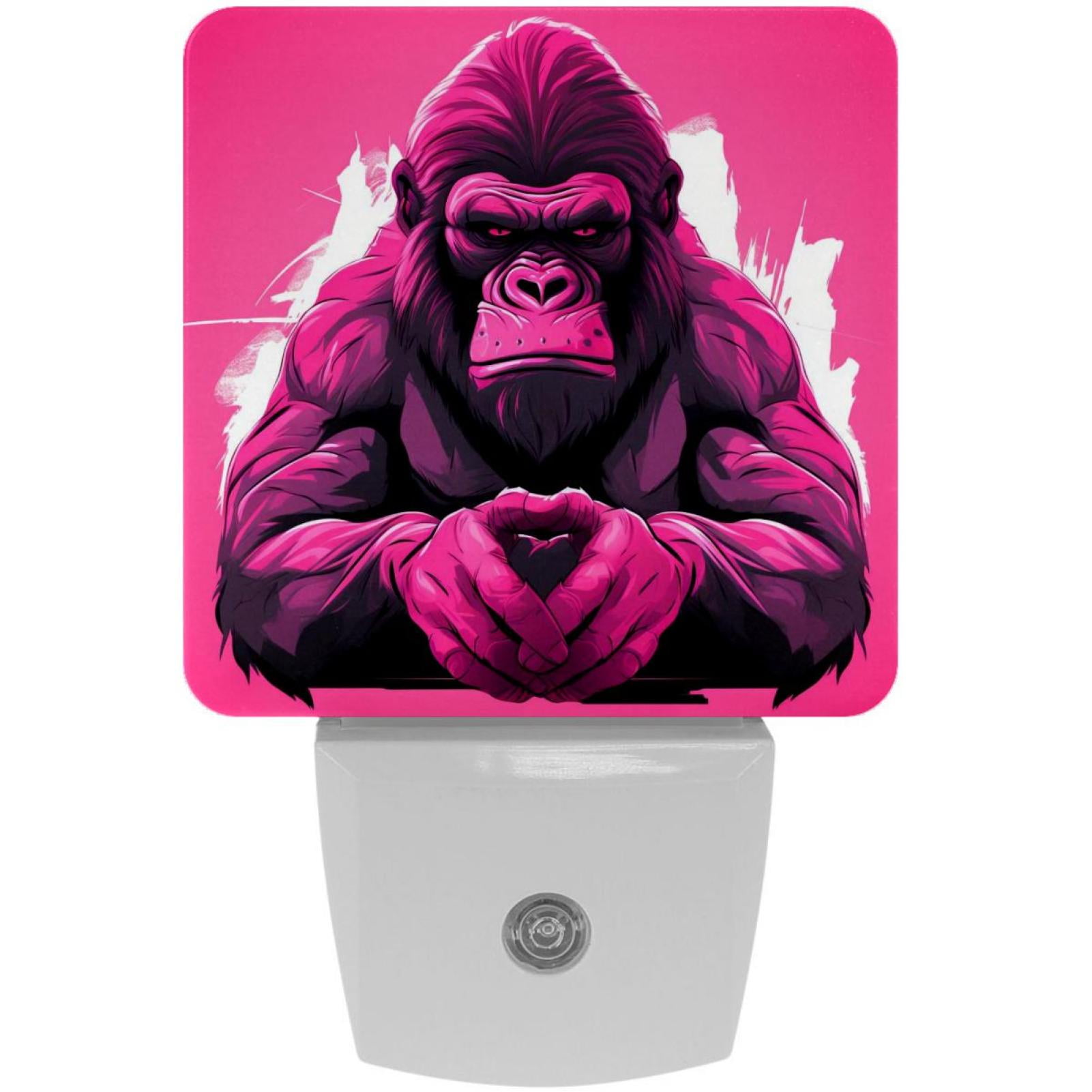 Pink monkey orangutan LED Square Night Lights- Modern and Energy ...