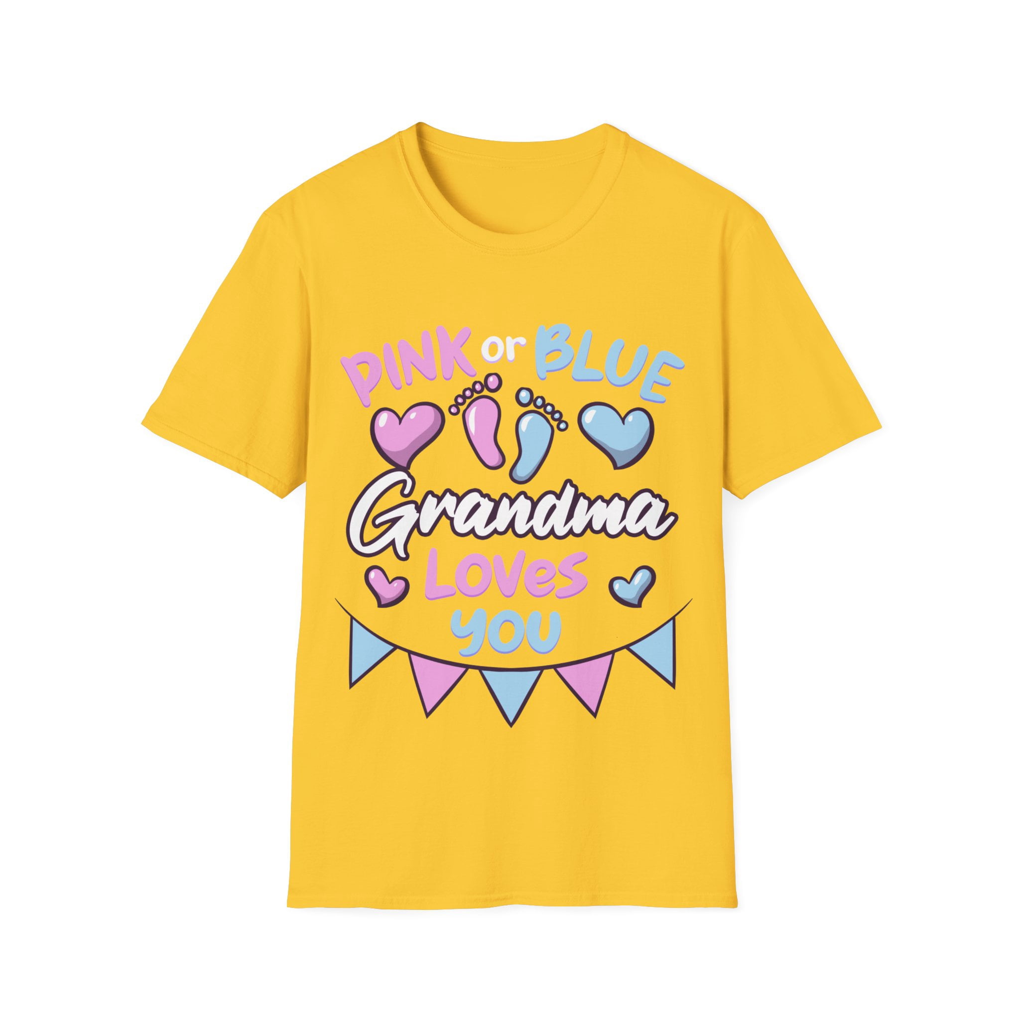 Pink or Blue Grandma Granny Nana loves you Gender reveal - Walmart.com