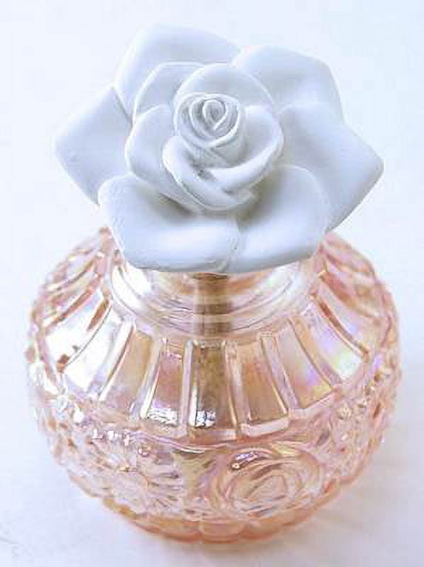 Pink with Flowers Scentier Mini Flameless Ceramic Flower Fragrance ...