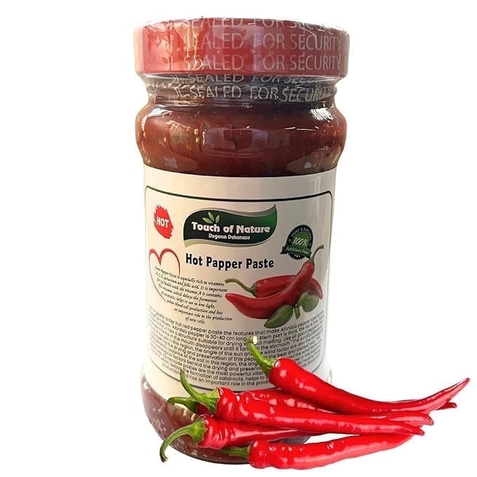 PinkAlsoBlue Natural Hot Red Pepper Paste, Spicy Red Peppers Casein ...