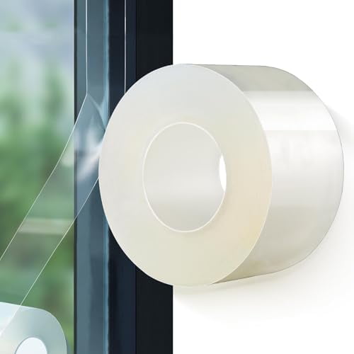 PinkCross Transparent Window Weather Sealing Tape, 2 Inch x 33 FT ...