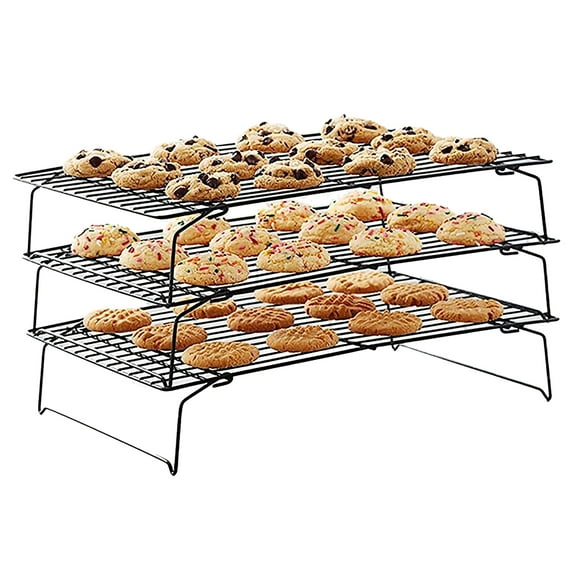 "PinkSheep 3 Tier Collapsible Cooling Rack, Stainless Steel Nonstick ...