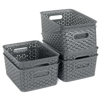 Fun Express Table Caddy Storage Baskets, Set of 6, Stack for Easy ...
