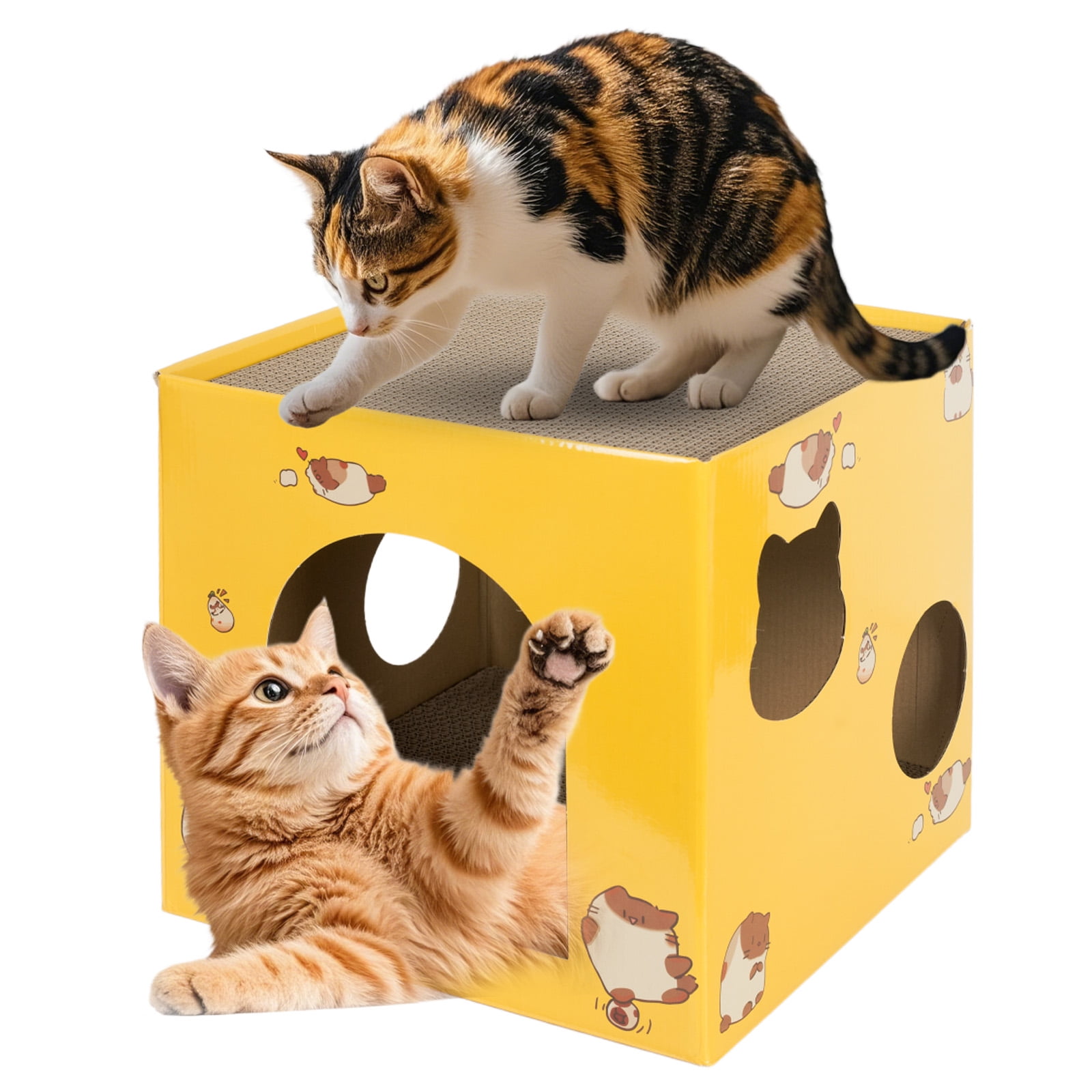 PinkSheep Cozy Soft Cat Cube, Indoor Cat House & Bed, Cave Condo for ...