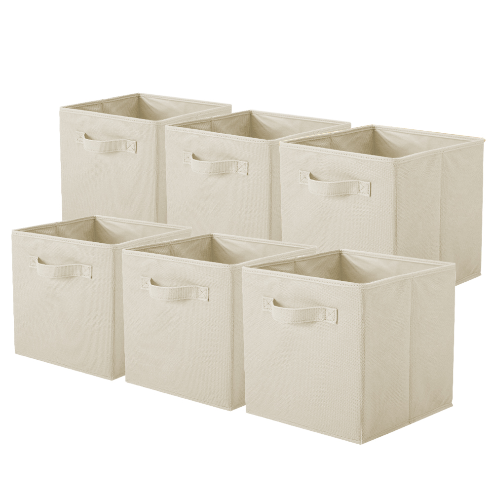 PinkSheep Collapsible Fabric Cube Storage Bins, Storage Cubes Basket ...