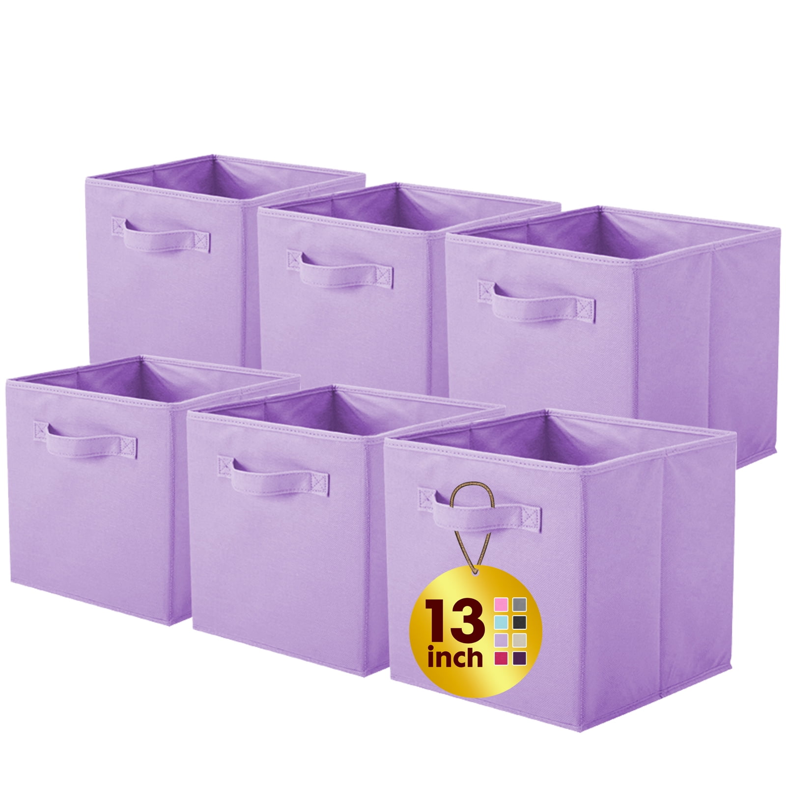 PinkSheep Collapsible Fabric Cube Storage Bins, Storage Cubes Basket ...