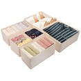 PinkSheep Foldable Dresser Drawer Organizer, Fabric Closet Storage Bins ...