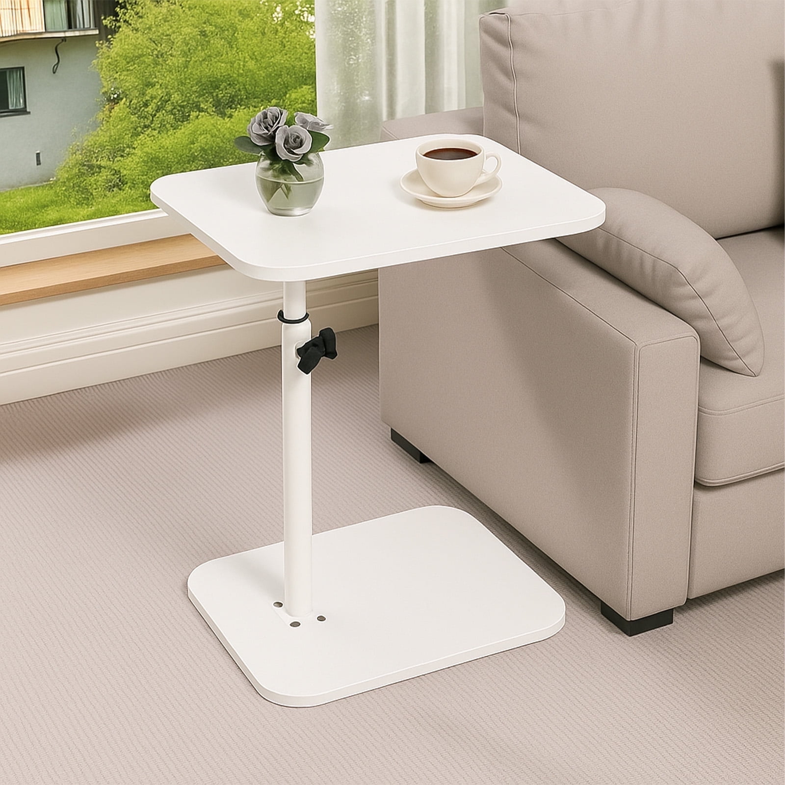 PinkSheep Adjustable Side Table Sofa End Table Couch Arm Table Dinner ...