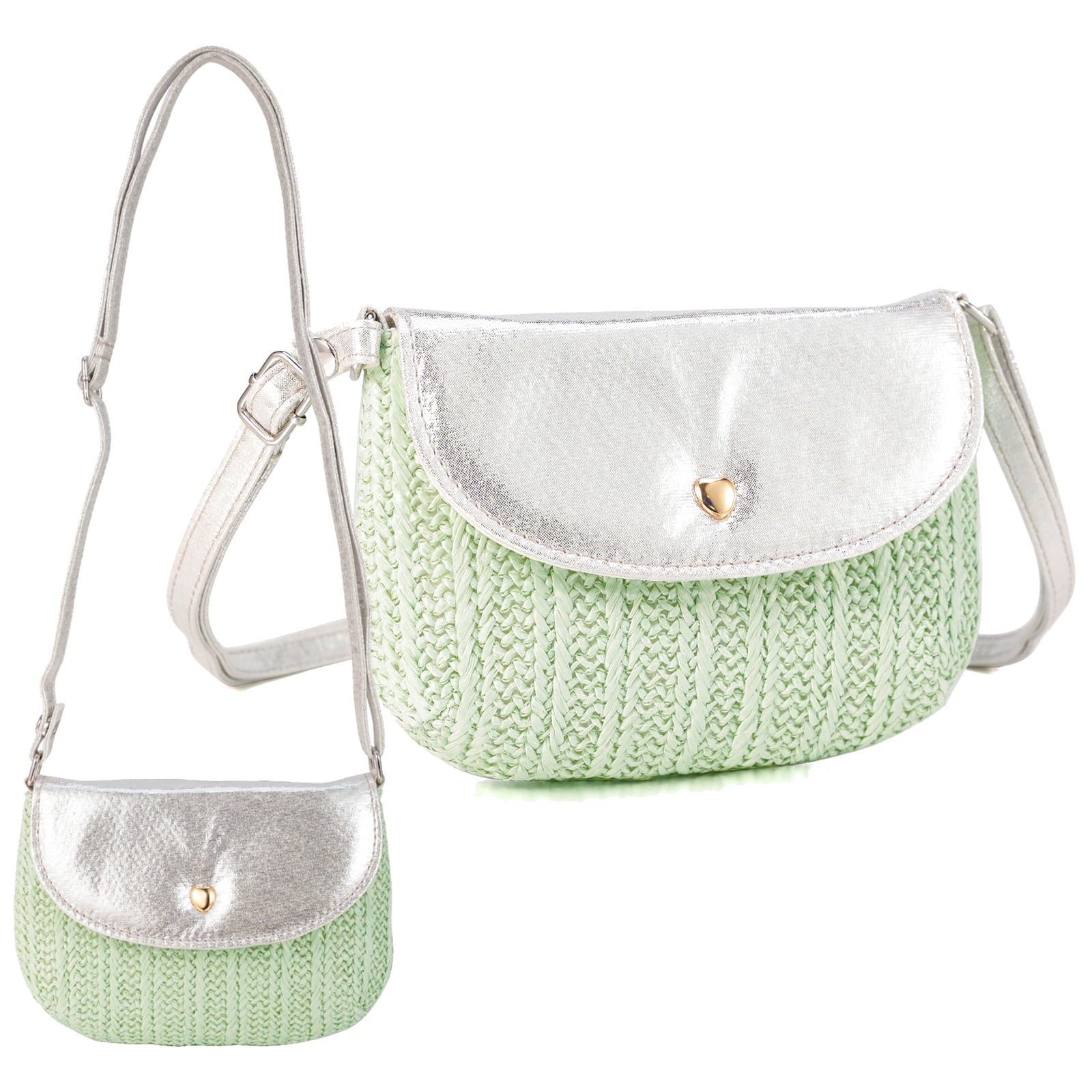 PinkSheep Woven Mini Purse Polyester Shoulder Bag Crossbody Handbags ...