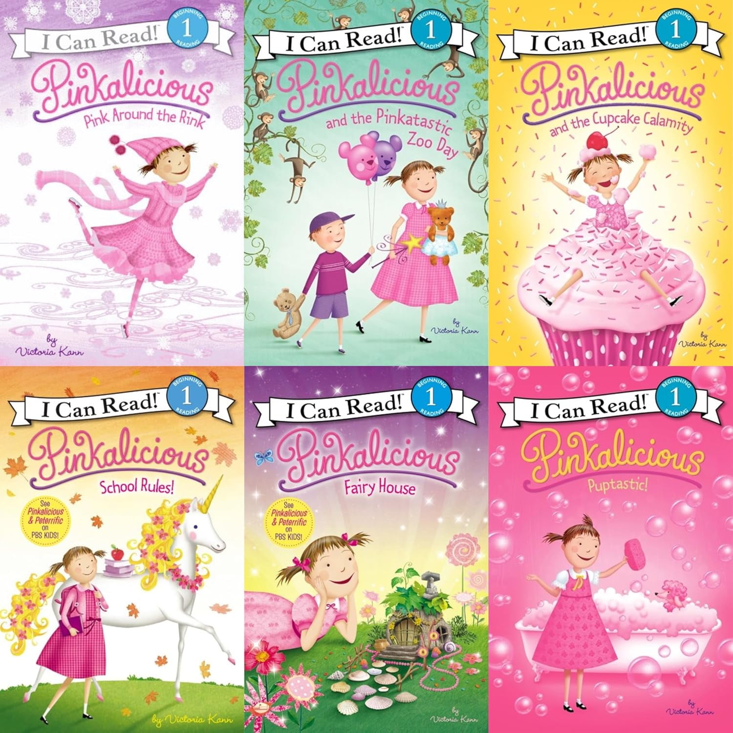 Pinkalicious Series 6 Books Set by Victoria Kann (Pinkalicious and the ...