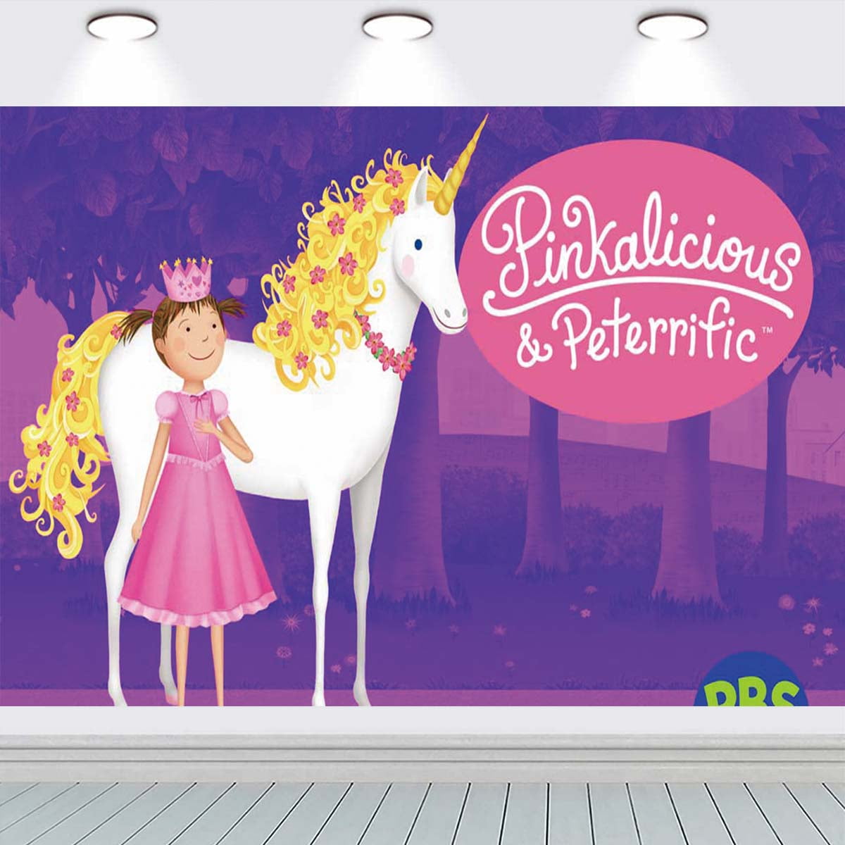 Pinkalicious and Peterrific school Background Banner Birthday Backdrop ...