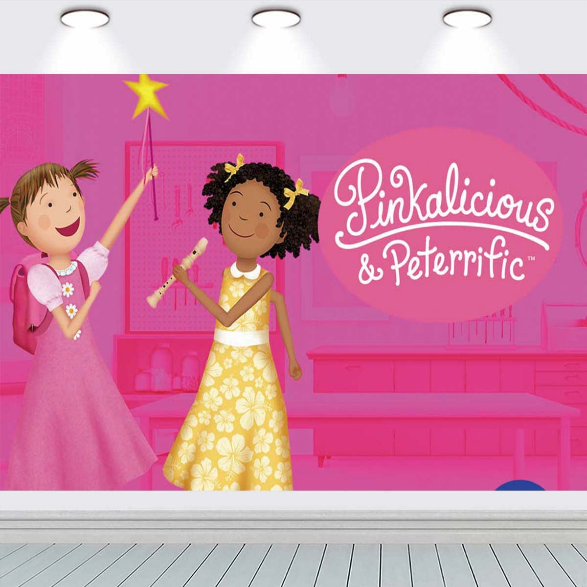 Pinkalicious and Peterrific school Background Wall Decor Taspestry ...