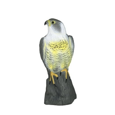 Falcon Decoy Bird Repellent Predator Flashy Reflective Eyes Owl Decoy ...