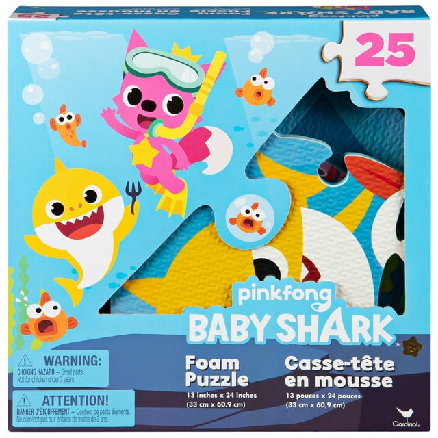 Pinkfong Baby Shark Foam Puzzle for Kids - 25-Piece Floor Play Toddler ...