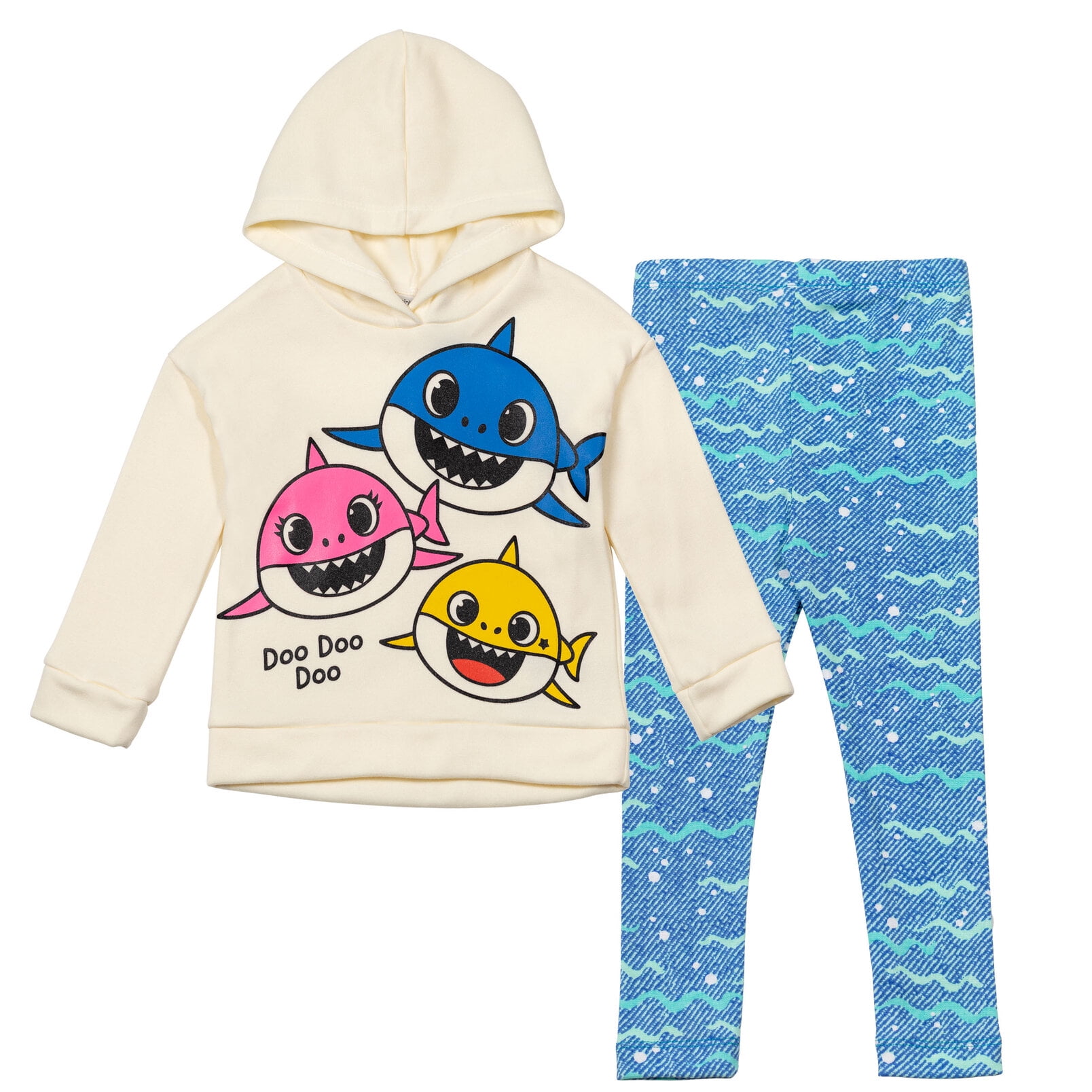 Pinkfong Baby Shark Toddler Girls Pullover Fleece Hoodie and Leggings ...