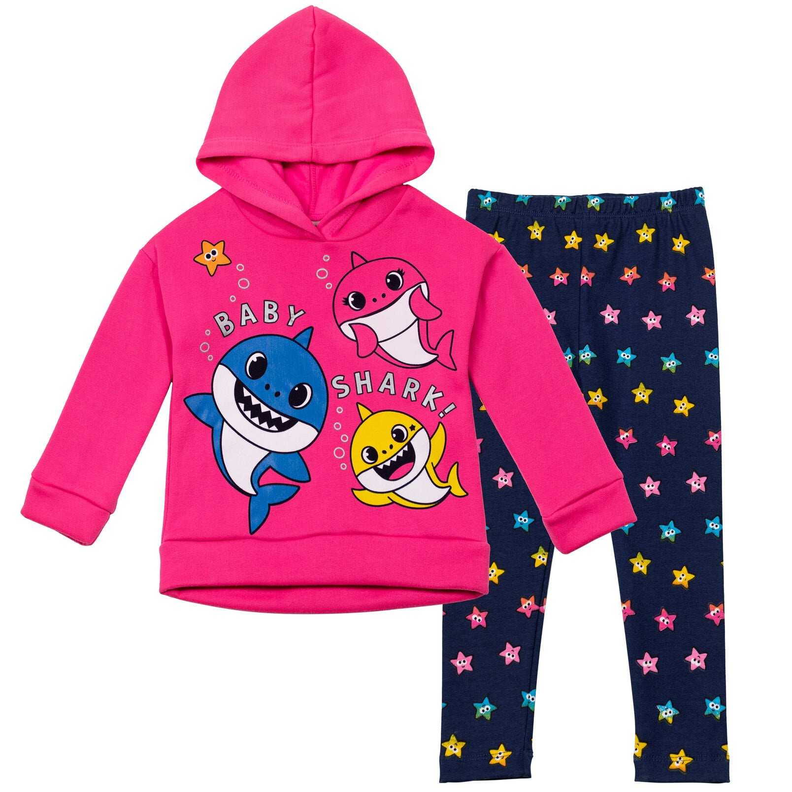 Pinkfong Baby Shark Toddler Girls Pullover FleeceHoodie and Leggings ...