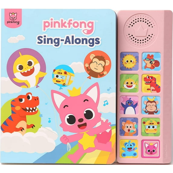 Pinkfong Sing-Alongs Musical Kids Storybook with 10 Button Sound, Baby ...