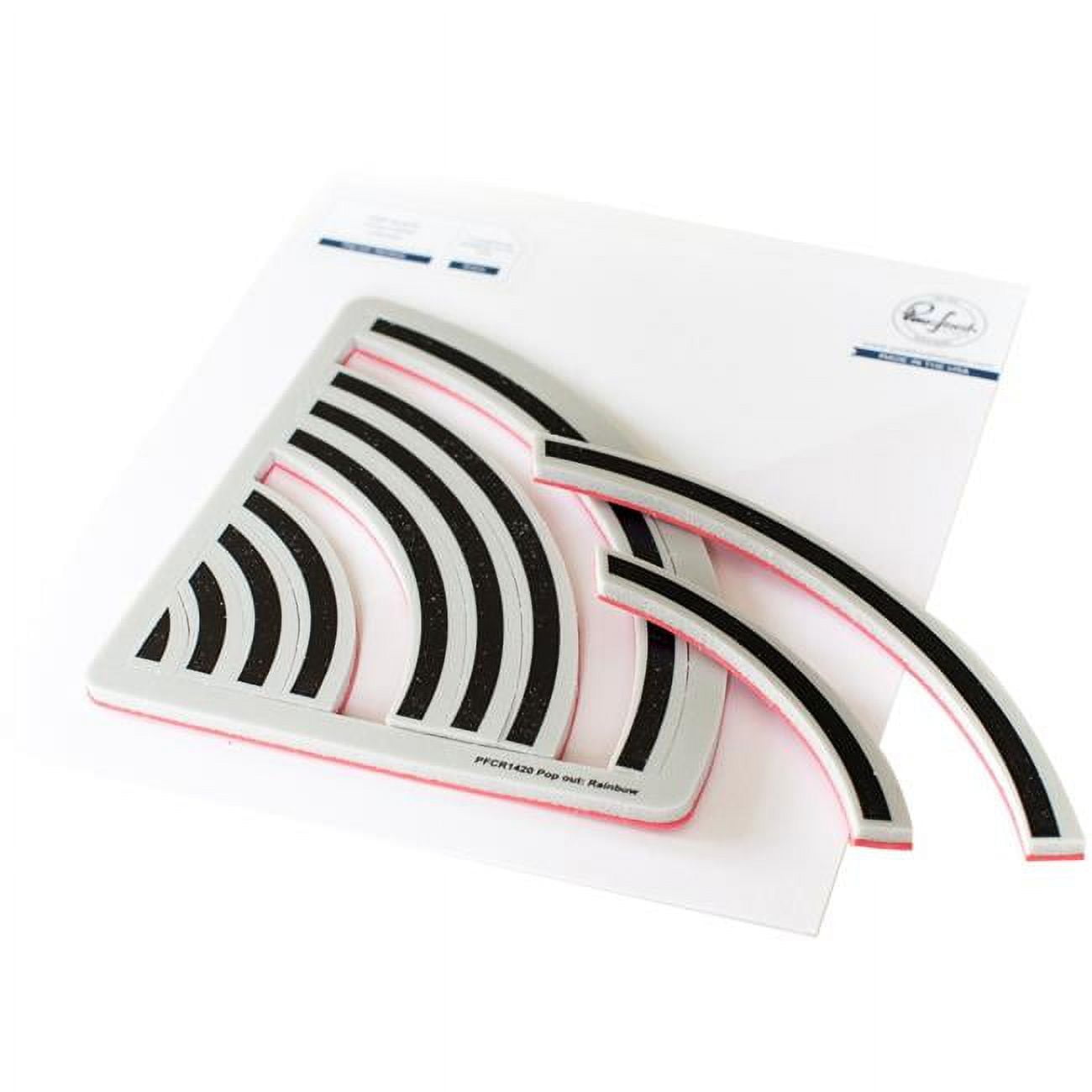 Pinkfresh Studio Cling Rubber Background Stamp Set A2-Pop-Out Rainbow ...