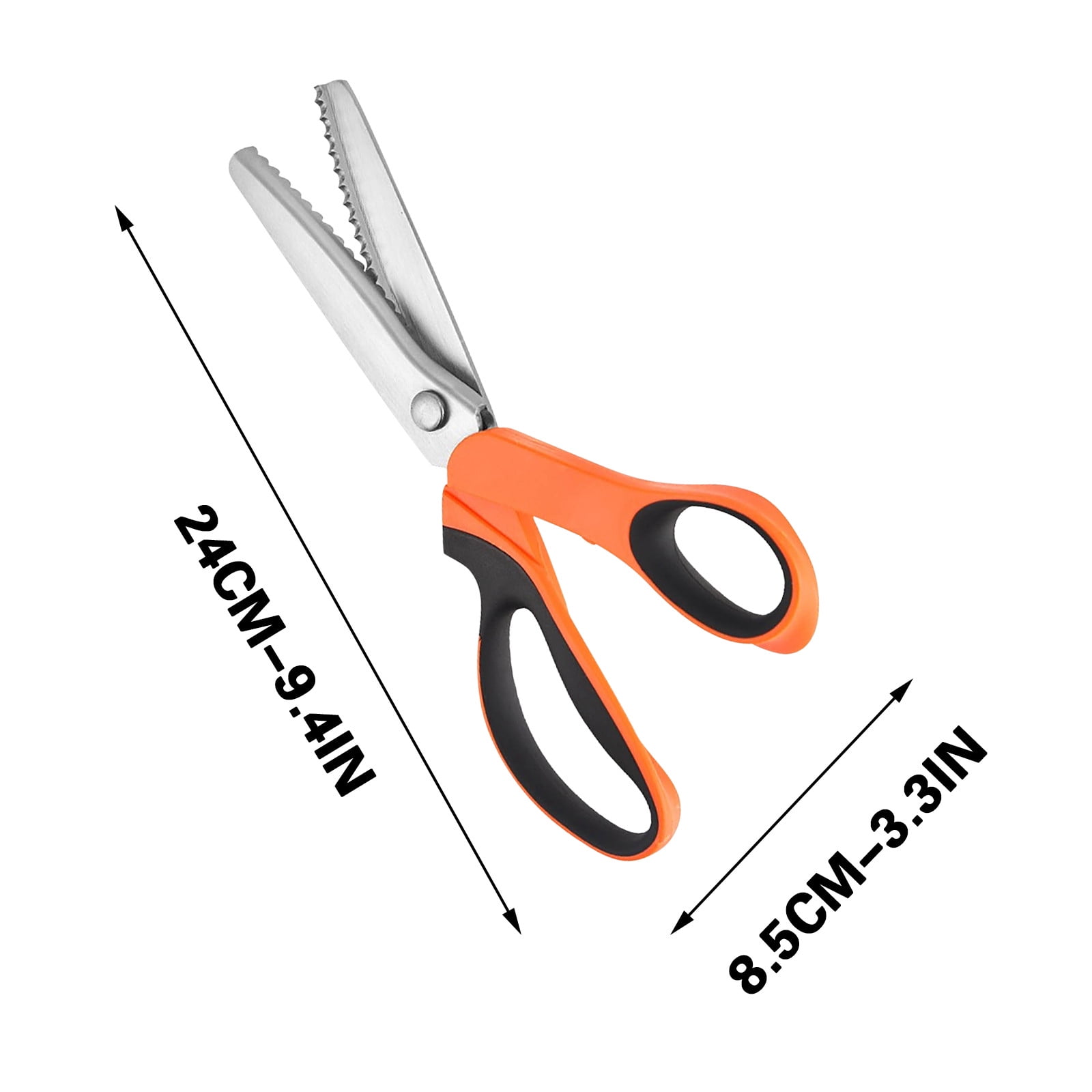 Pinking Shears,9.4'' Zig Zag Scissors for Fabric，Pinking Shears ...