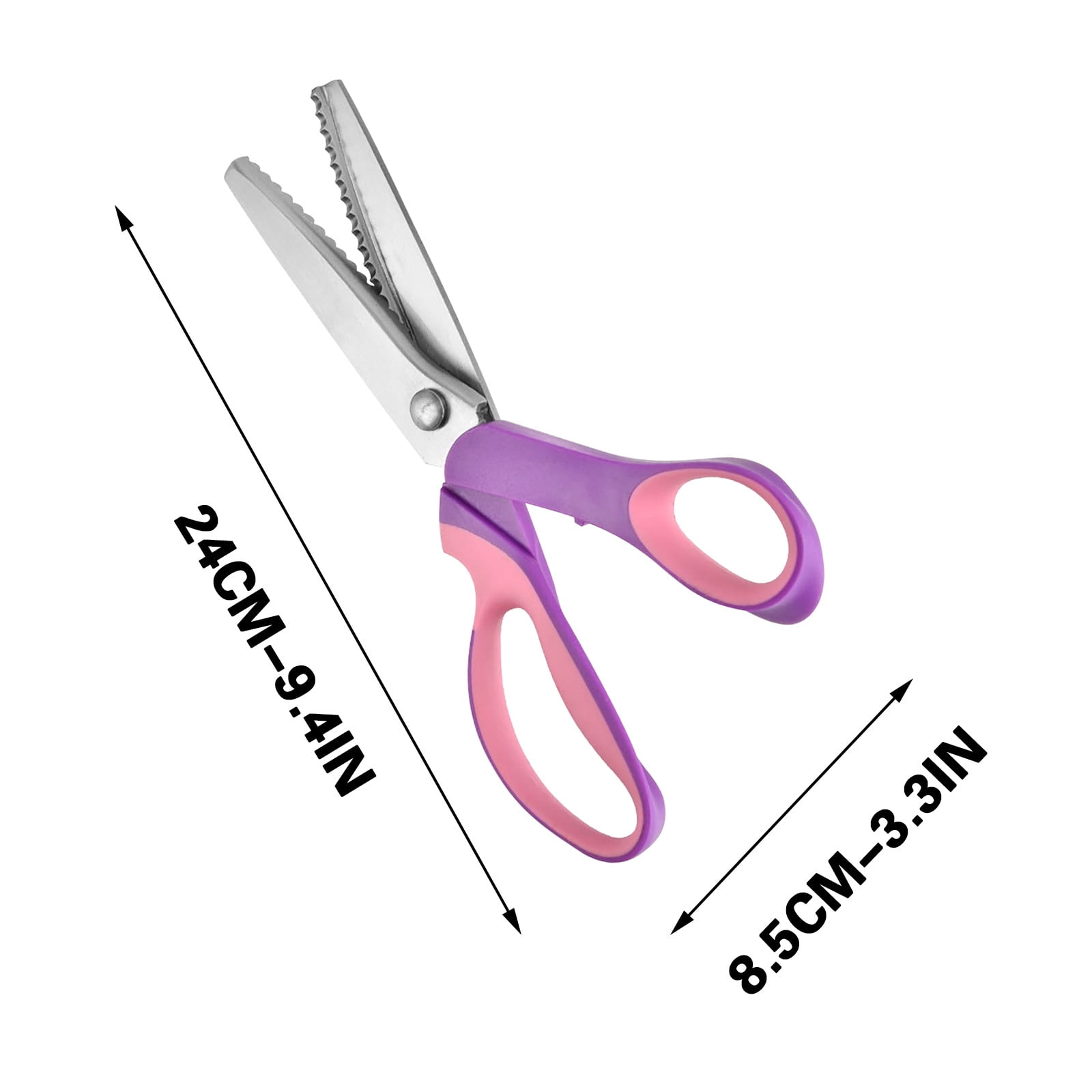 Pinking Shears,9.4'' Zig Zag Scissors for Fabric，Pinking Shears ...
