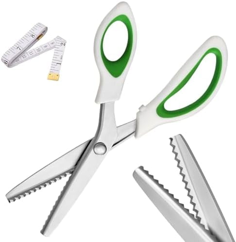 Pinking Shears，9” Zig Zag Scissors for Fabric，Pinking Shears Scissors ...
