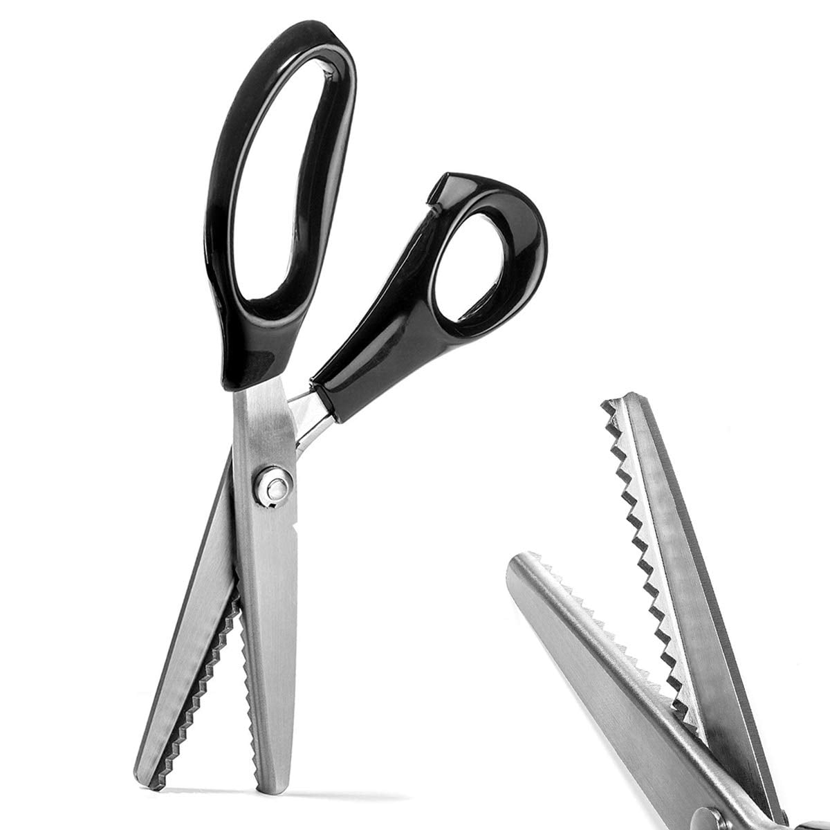 Pinking Shears, Stainless Steel Dressmaking Scissors, Serrated and ...