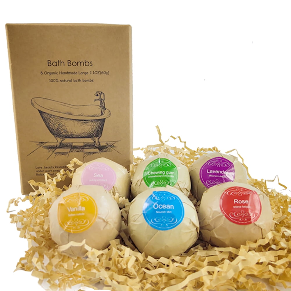 Pinkiou Bath Bombs for Women 6Pcs Bath Bombs for Kids, Birthday ...