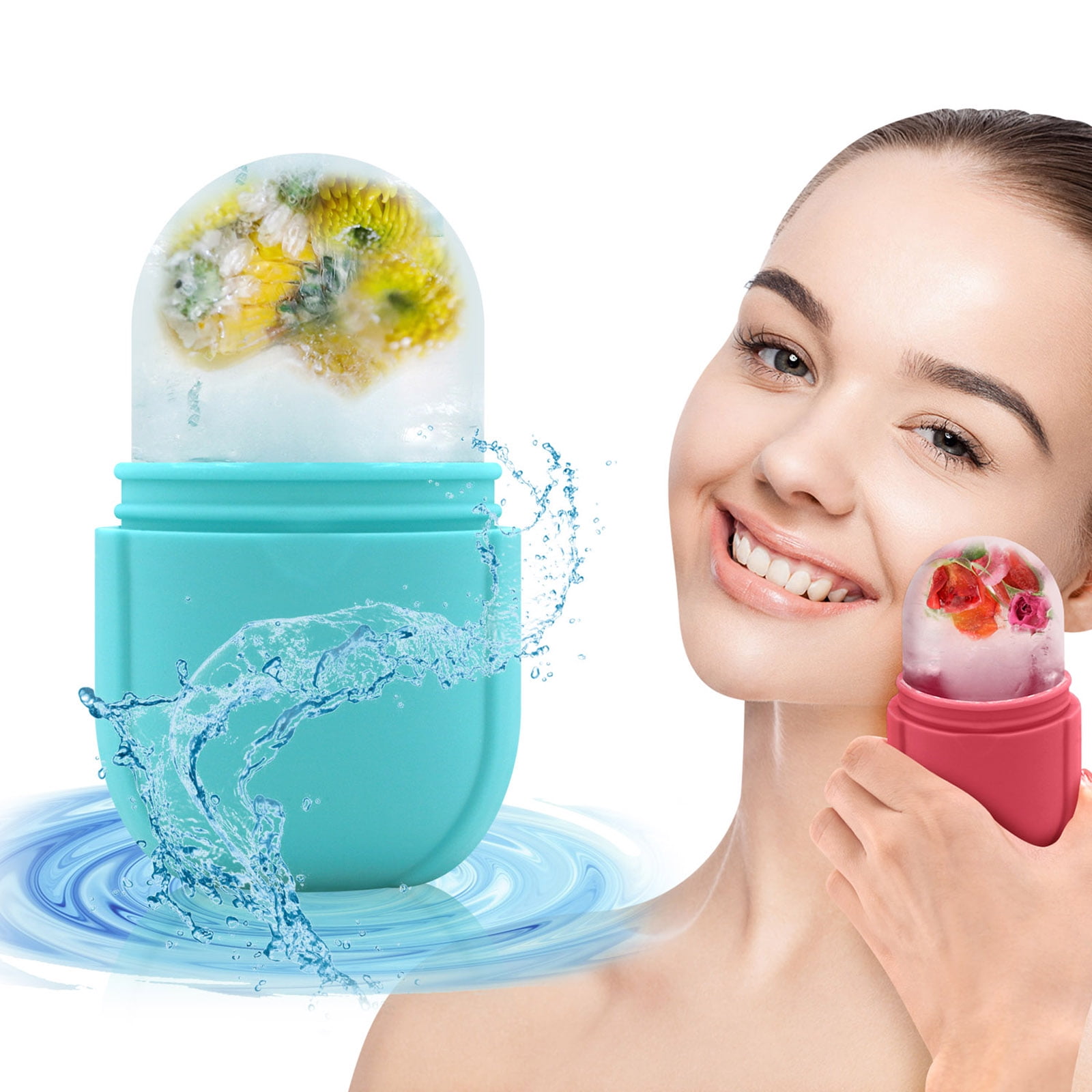 Pinkiou Ice Roller for Face, Eyes, and Body, DIY Silicone Ice Mold ...