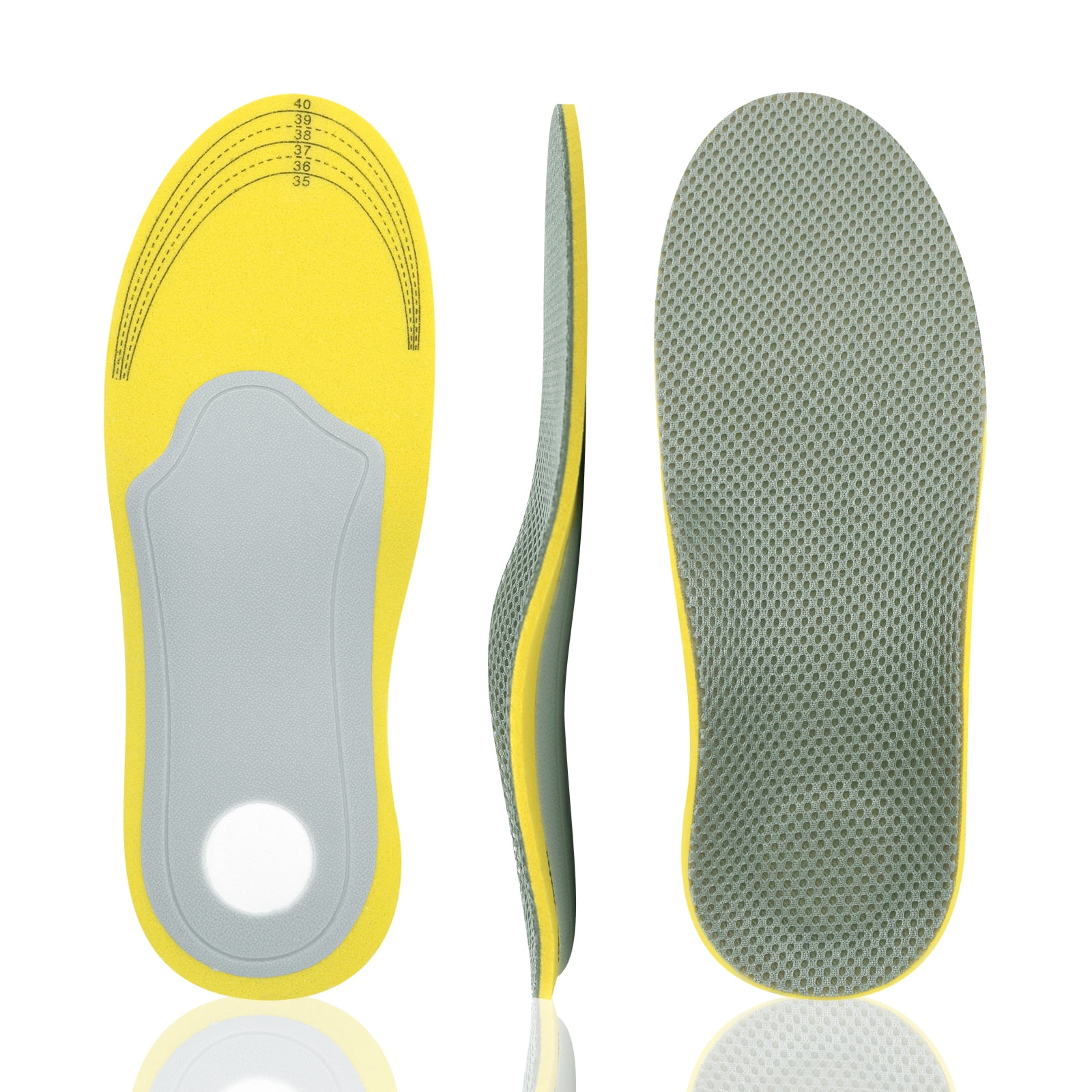 Pinkiou Orthotic Arch Support Shoe Inserts Insoles for Flat Feet,Feet ...