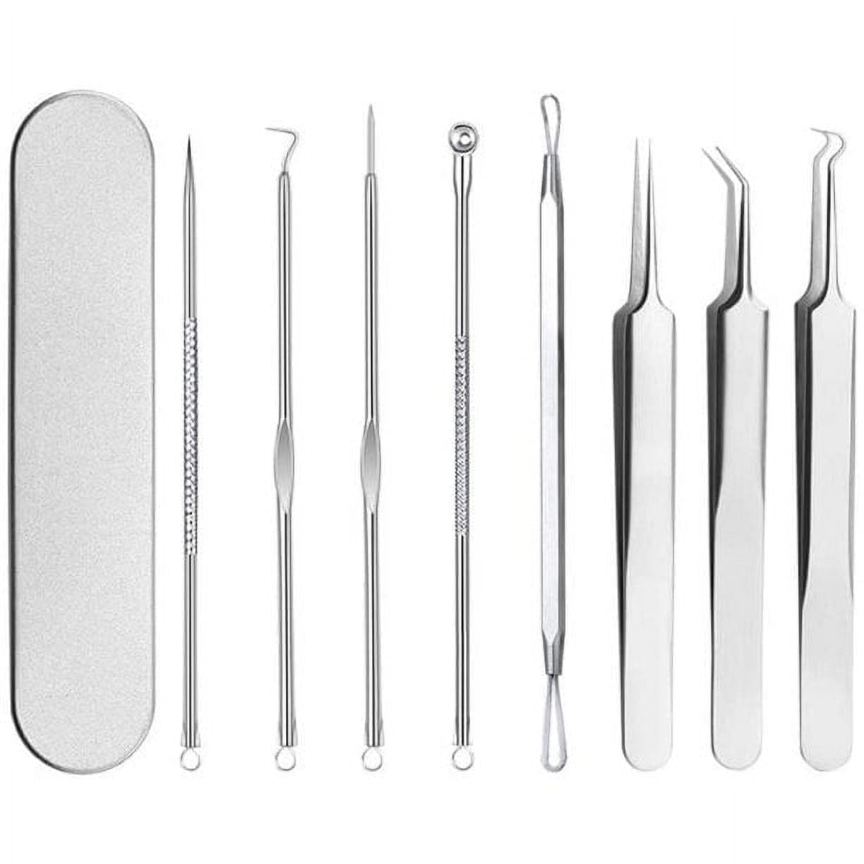 Pinkiou Pimple Popper Tool Kit Blackhead Remover Tool, Blackhead ...