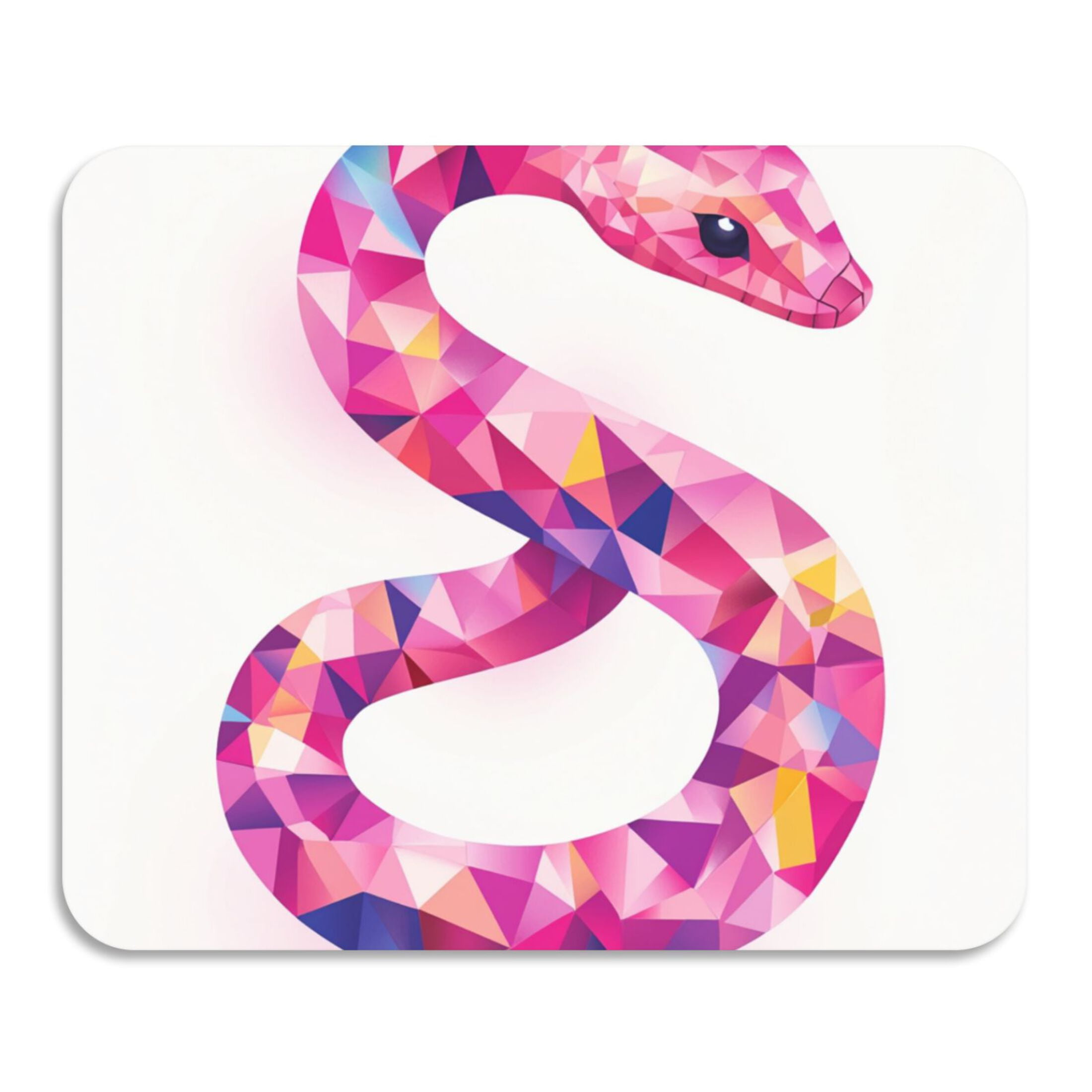 Pinkish Snake Made by Triangles Diatomite Dish Drying Mat Drain Pad for Kitchen Sink Countertop ...