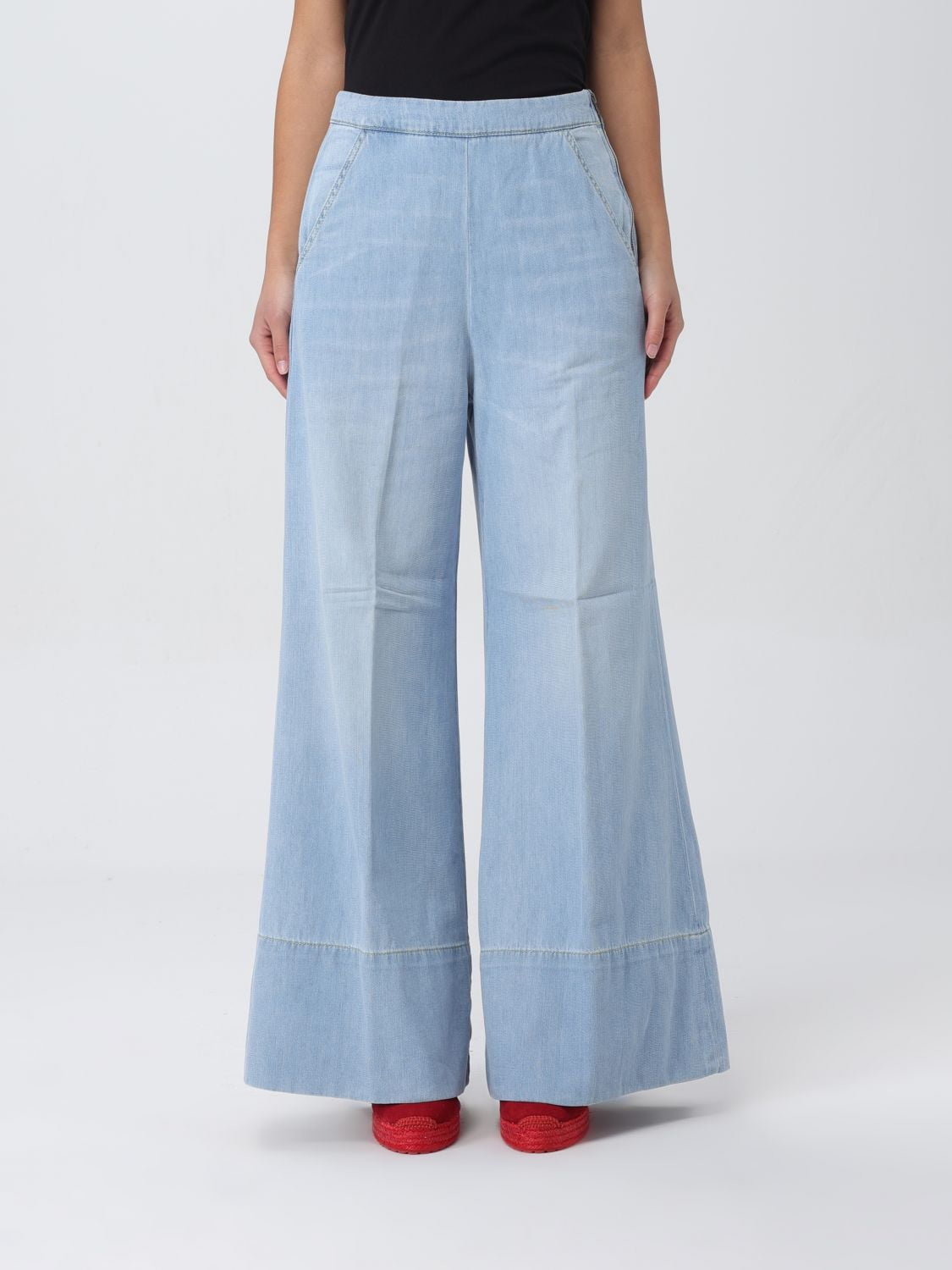 Pinko Pants Woman Denim Woman