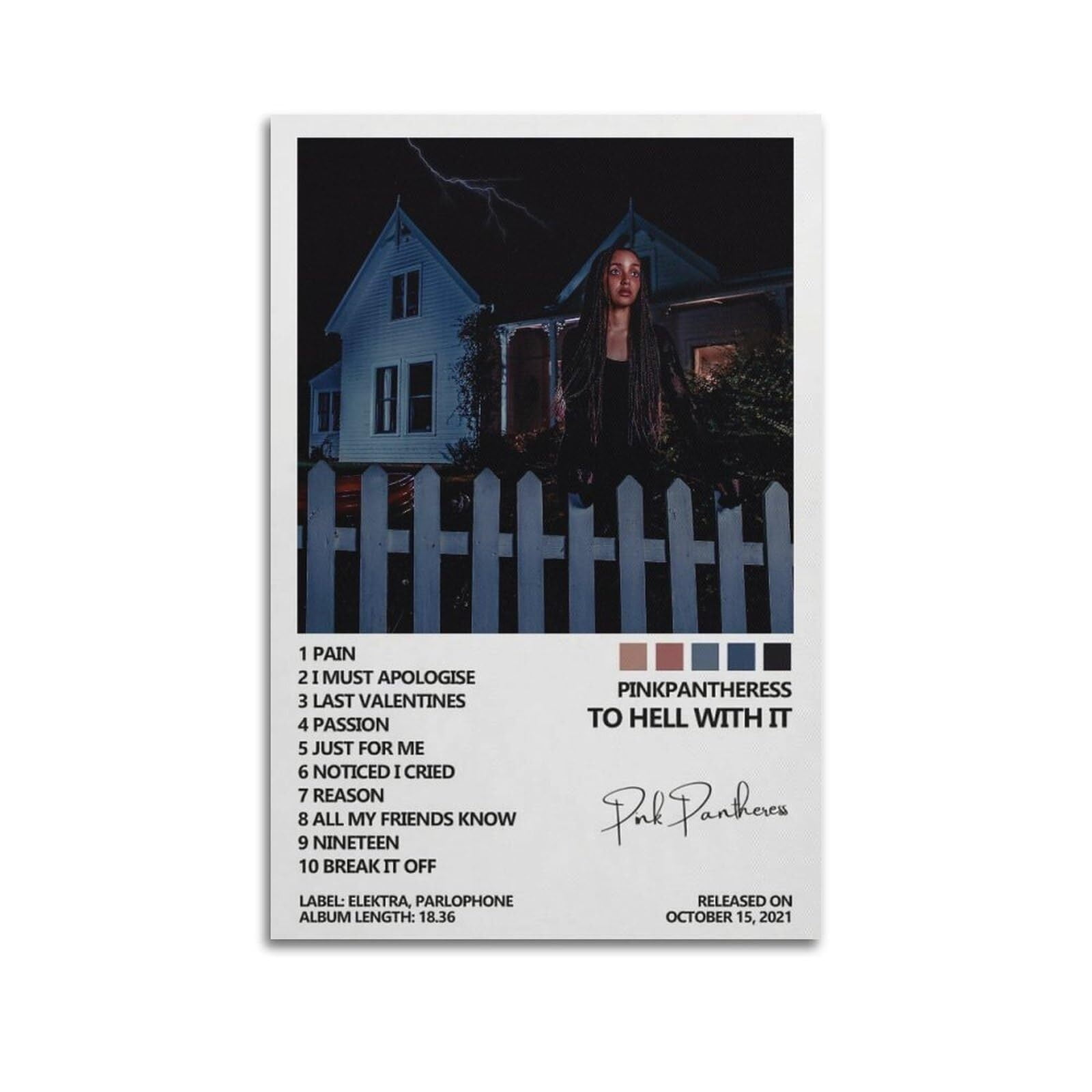 Pinkpantheress Poster to Hell with It Album Cover Poster for Room ...