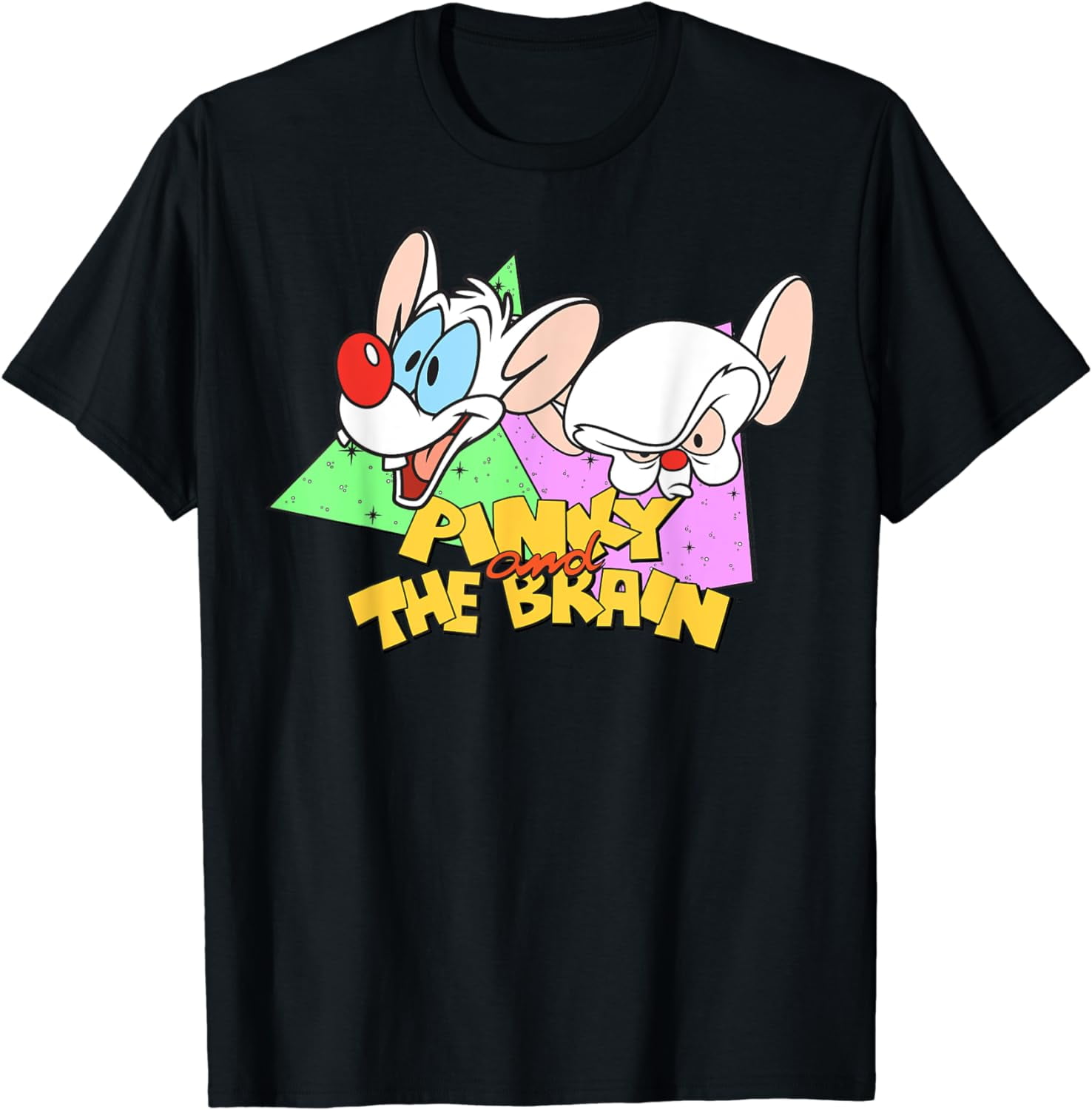 Pinky And The Brain Retro Portrait Logo T-Shirt - Walmart.com