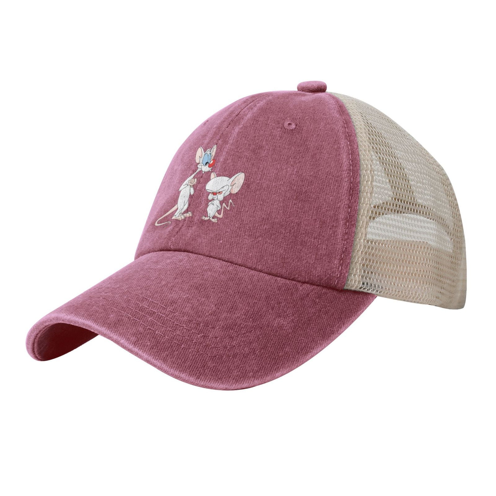 Pinky And The Brain Womens Mens Hat Adjustable Athletic Vintage Washed ...