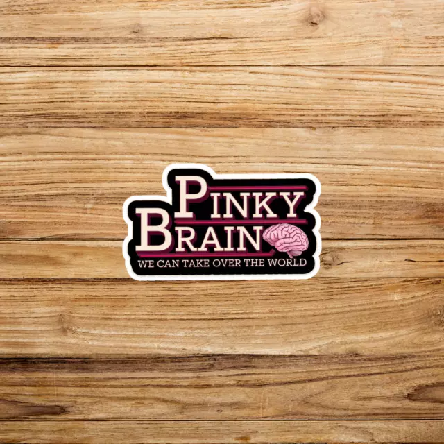 Pinky Brain Take Over The World Cartoon Sticker Decalphone Decal Water ...