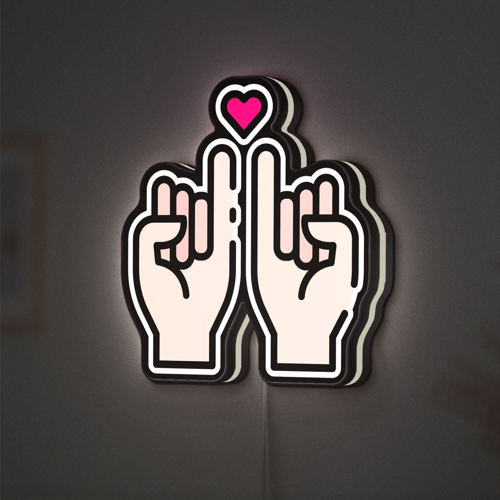 Pinky Promise 3D Novelty Light Box, Heartwarming Gesture Lamp Decor for ...